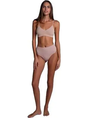 LDMA Low Show V Bralette - Sand