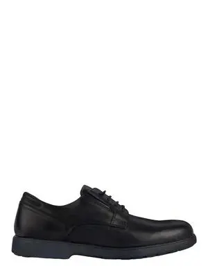 Geox Leather Derby Shoes - Black