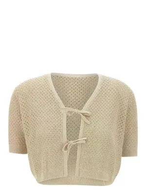 Marella Tie-fastening Cardigan - Neutrals