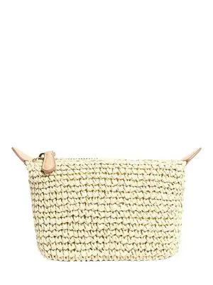 Stoney Clover Lane Raffia Pouchette - Natural