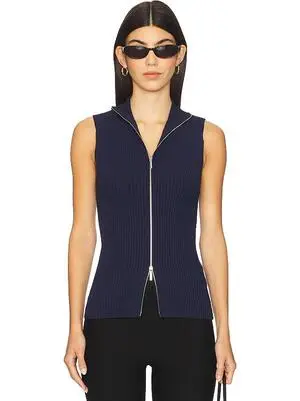EAVES Carolyn Knit Vest - Navy
