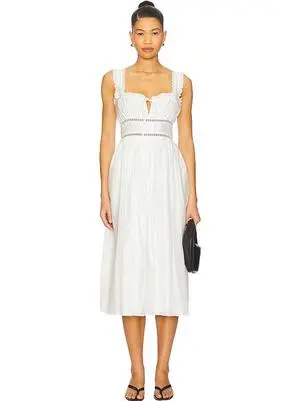 Majorelle Dora Midi Dress - White