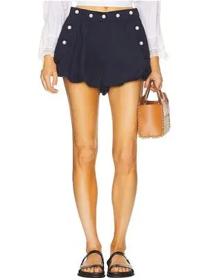 Sea Suzette Sportswear Bubble Shorts - Navy