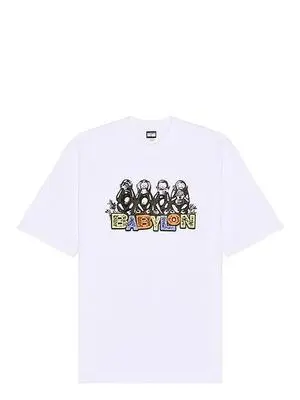 BABYLON Babylon Monkey Business Tee In White.