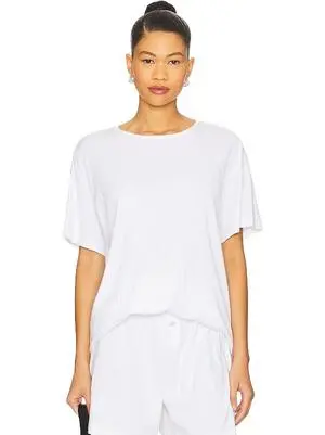 Donni. Pointelle Oversized Tee - Powder
