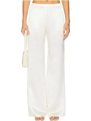 Amanda Uprichard Mariko Wide Leg Pant - Ivory