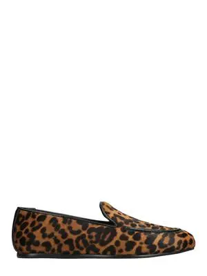 STUART WEITZMAN Leopard Print Suede Loafers