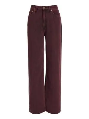 Rag & Bone Featherweight Logan Wide-Leg Jeans Black
