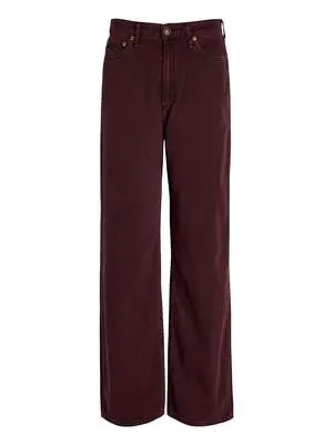 Rag & Bone Featherweight Logan Wide-leg Jeans - Burgundy
