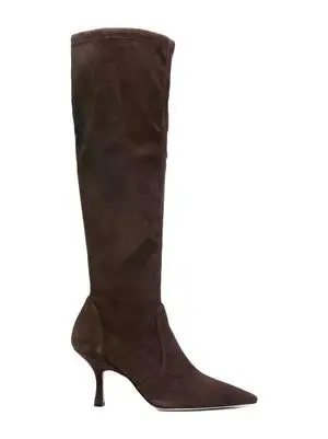 STUART WEITZMAN 90mm Leather Knee-high Boots - Brown