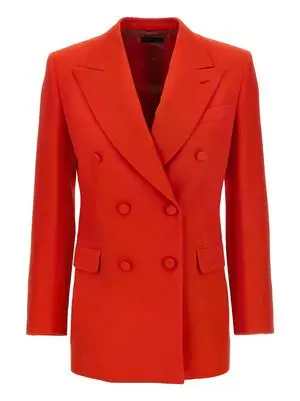 BRIONI Double-Breasted Peak-Lapel Blazer