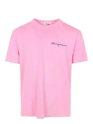 MC2 SAINT BARTH Embroidered Cotton T-shirt - Pink