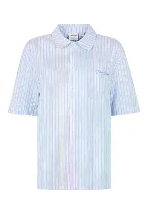DAILY PAPER Striped Cotton Shirt - Blue