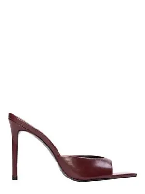 BLACK SUEDE STUDIO Brea Leather Mule - Bordeaux Leather