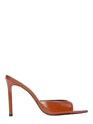 BLACK SUEDE STUDIO Brea Leather Mule - Cappuccino Leather