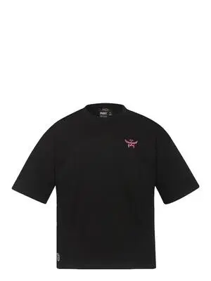 Mcm X Snipes Rhinestone Logo T-shirt Black