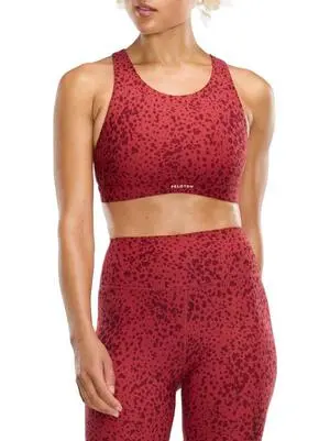 PELOTON Cadent V Strap Braprint Garnet Animal Print