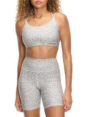 PELOTON Cadent Strappy Y Back Braprint - 2 Tone Animal