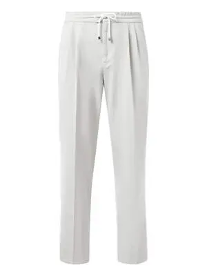 Brunello Cucinelli Cotton Corduroy Slim Pants - Beige
