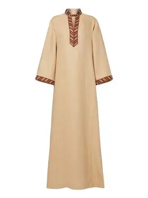 Loro Piana Tilde Cotton Kaftan - Beige