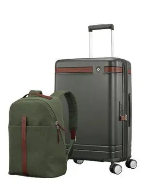 SAMSONITE Virtuosa Backpack & Carry On 2-Piece Set Pine Green