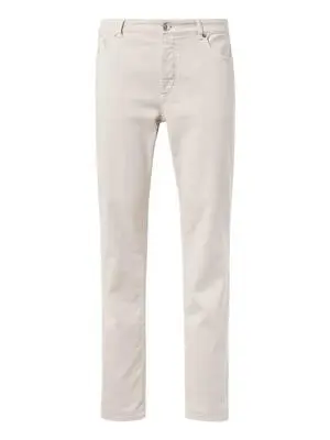 Brunello Cucinelli Mid-rise Slim Jeans - Beige