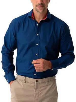 KOY CLOTHING Button Up Shirt Navy