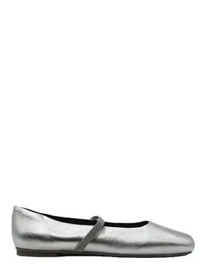 AMIE RAFA Mary Jane Flats - Silver