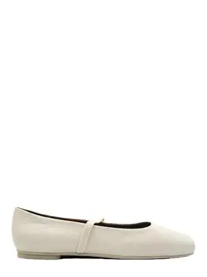 AMIE RAFA Mary Jane Flats - White