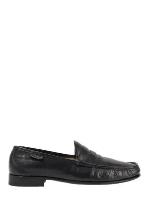 TOM FORD York Leather Penny Loafers - Black
