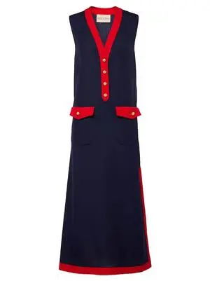 Valentino Garavani Vlogo Midi Dress - Blue