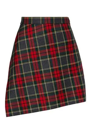VIVIENNE WESTWOOD Infinity Plaid Virgin Wool Miniskirt - Multicoloured