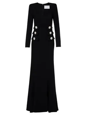Costarellos Embellished Gown - Black