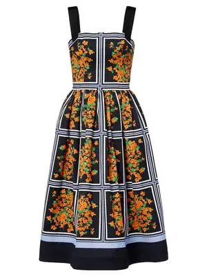 Carolina Herrera Printed Midi Dress - Multicoloured
