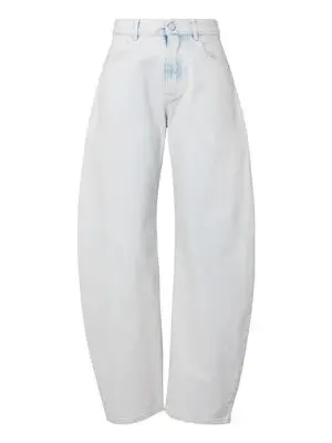 Alaïa Low-rise Barrel-leg Jeans - Blue