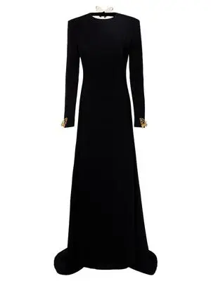 Oscar De La Renta Open-back Gown - Black