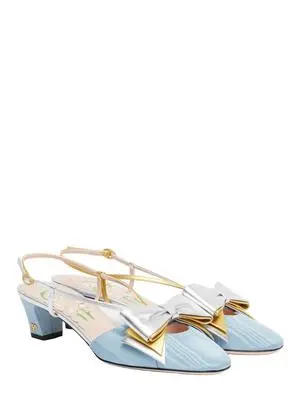 Valentino Garavani Bowow Leather Pumps - Multicoloured