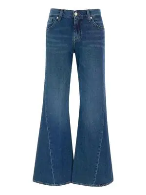 7 For All Mankind Seam-detailing Jeans - Blue