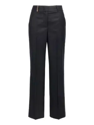 Peserico Straight-leg Trousers - Blue