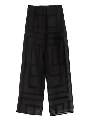 TOTEME Geometric-pattern Pants - Black
