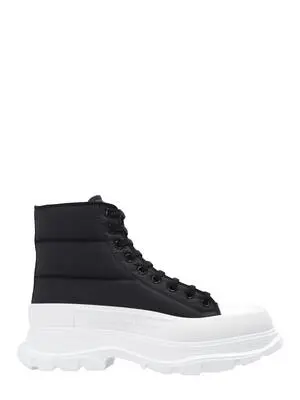 Alexander McQueen Tread Slick Lace-up Boots - Black/white
