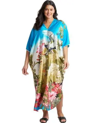 Natori Printed Caftan - Stripe