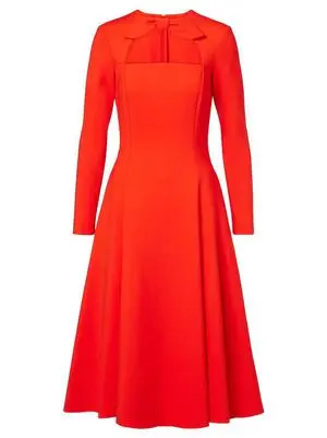 OSCAR DE LA RENTA Oscar De La Renta Cutout Wool-Blend Cocktail Dress