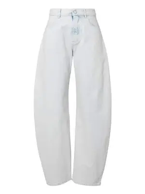 Alaïa Low-rise Barrel-leg Jeans - Blue