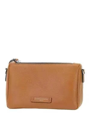 GIANNI CHIARINI Leather Wristlet - Brown