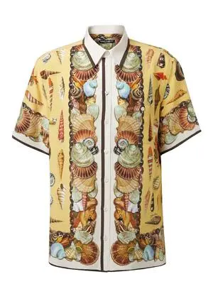 Dolce & Gabbana Printed Silk Crepe Shirt - Multicoloured