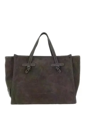 MARCELLA CLUB Suede Tote Bag - Brown
