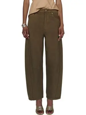 REFORMATION Tyler Mid Rise Barrel Jeans - Green