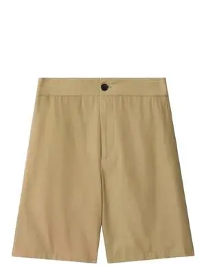 Burberry Gabardine-weave Shorts - Neutrals