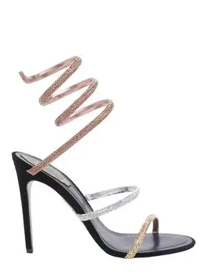 Rene Caovilla 105mm Cleo Heeled Sandals - Black